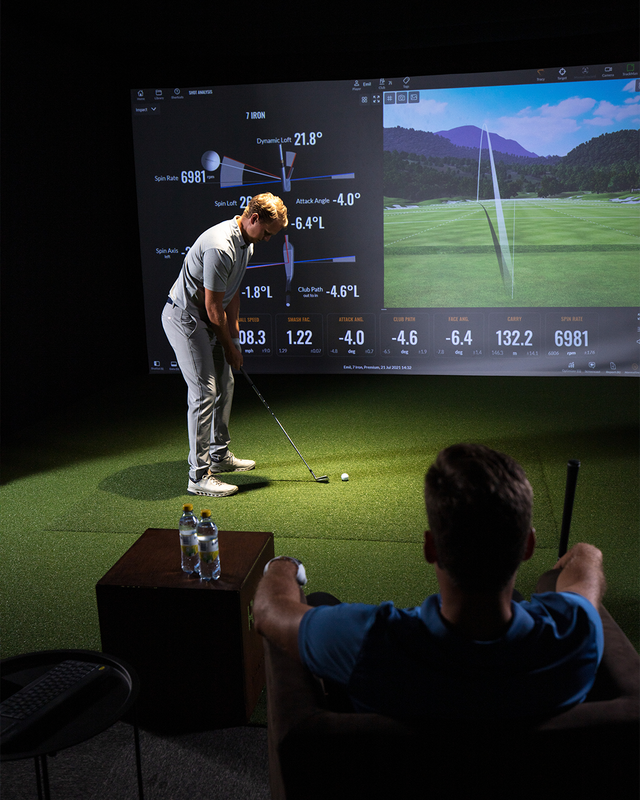 Virtual golf on TrackMan golf simulators in New Hampshire - Coach Club